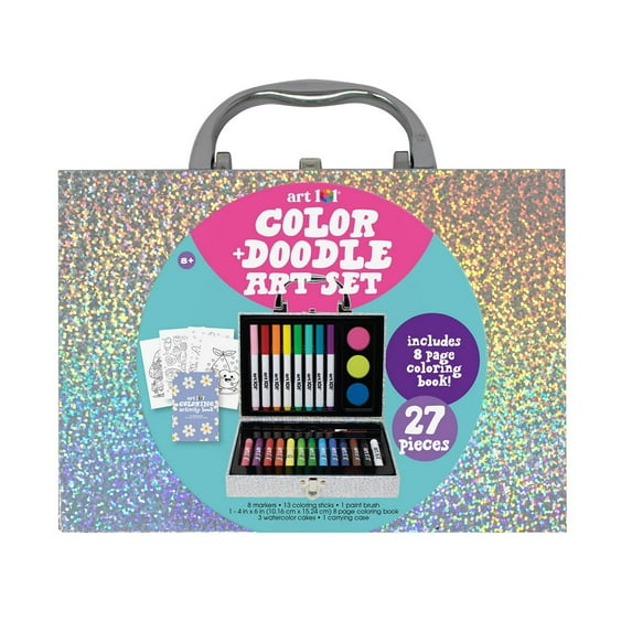 ( 3 Pack ) Art 101 Color and Doodle Art Coloring Set with 27 Pieces ...