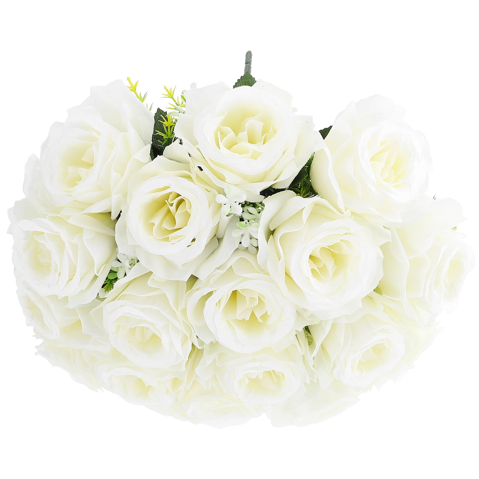 3 Pack Artificial Fake Roses Cemetery Flower Decorations Bouquet for ...