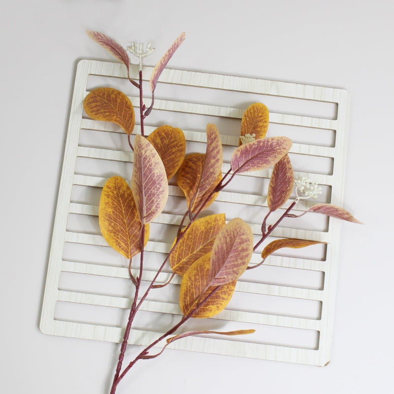 3-Pack Artificial Fall Eucalyptus Branches - 52cm Silk Eucalyptus Stems ...