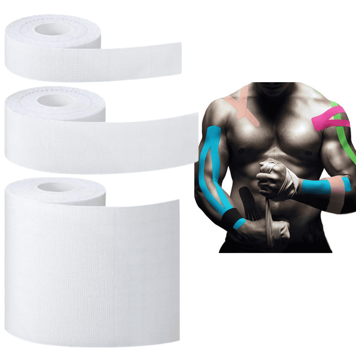 3 Pack Athletic Sports Tape Football Turf Tape Easy Tear No Sticky ...