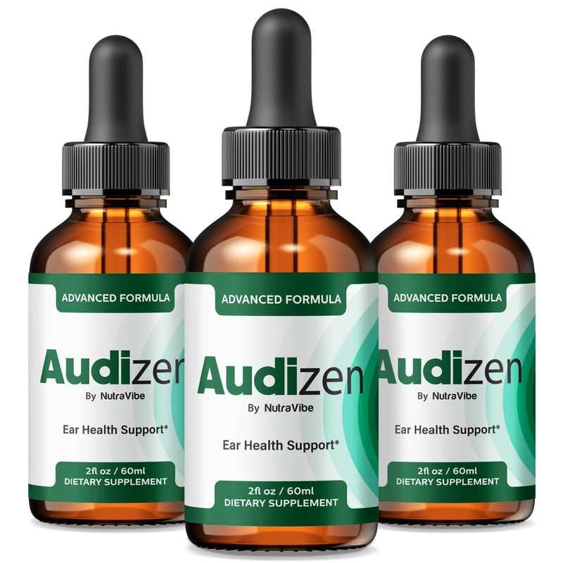 (3 Pack) Audizen – Daily Ear Health and Hearing Support Drops with a ...