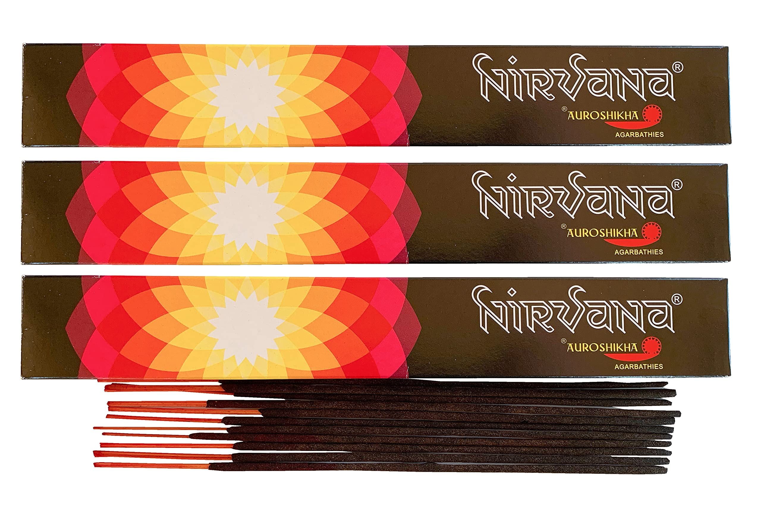 (3-Pack) Auroshikha Nirvana Incense 10 Sticks - Walmart.com