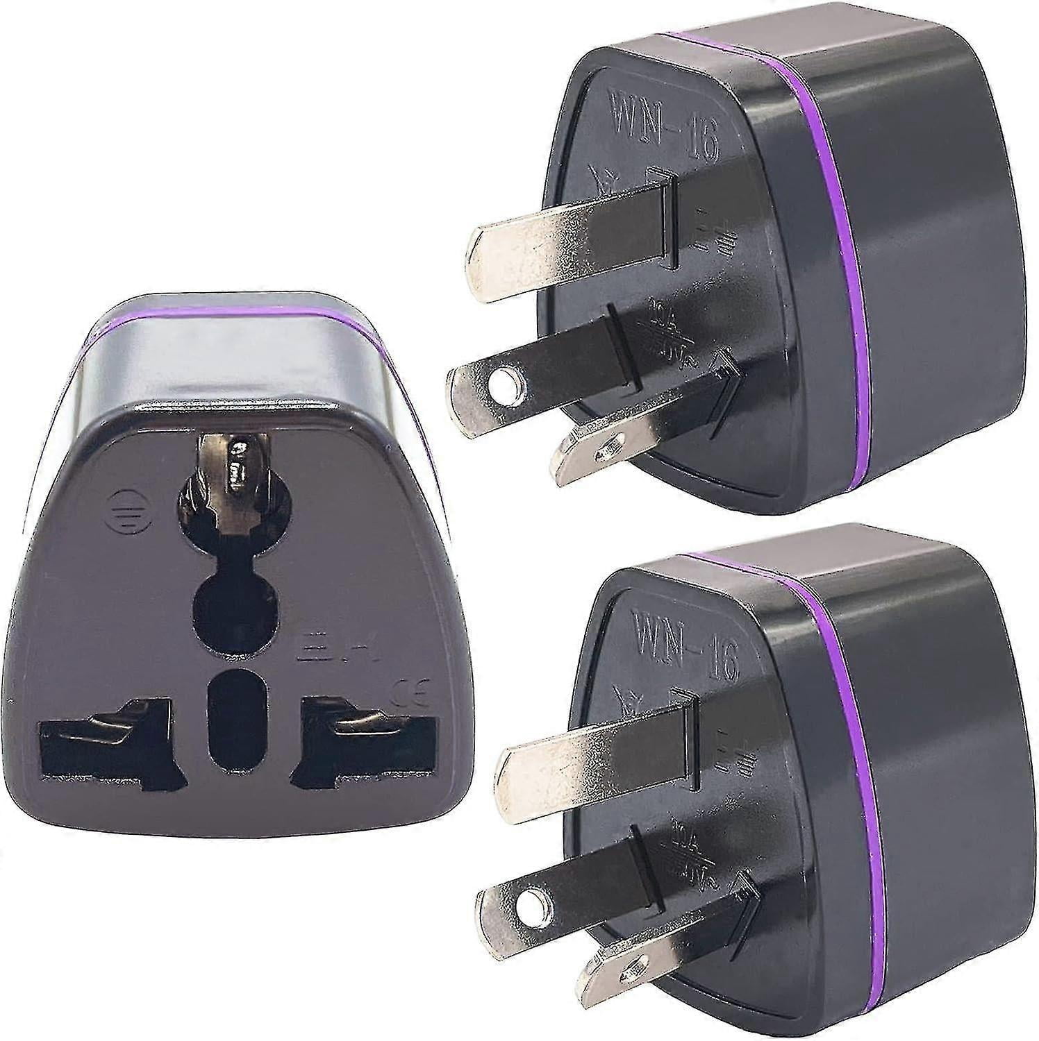 (3 Pack) Australia New Zealand Travel Adapter - Type I Plug, 3 Prong To ...