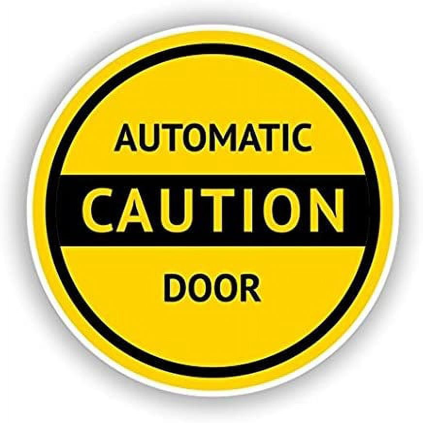 3 Pack - Automatic Door Sign Vinyl Stickers Door Business - Sticker ...