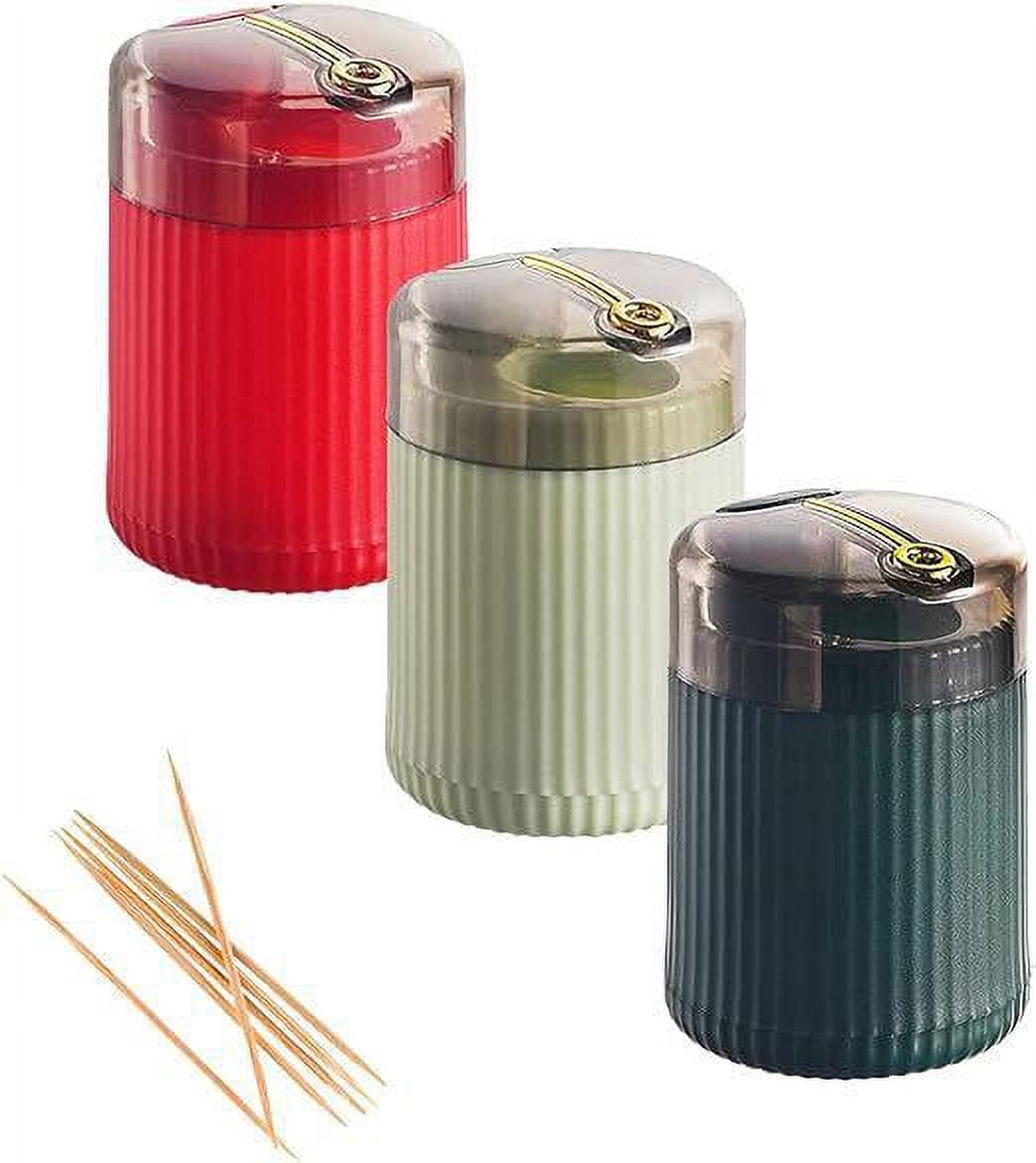 3 Pack Automatic Pop Up Toothpick Dispenser Creative Automatic ...