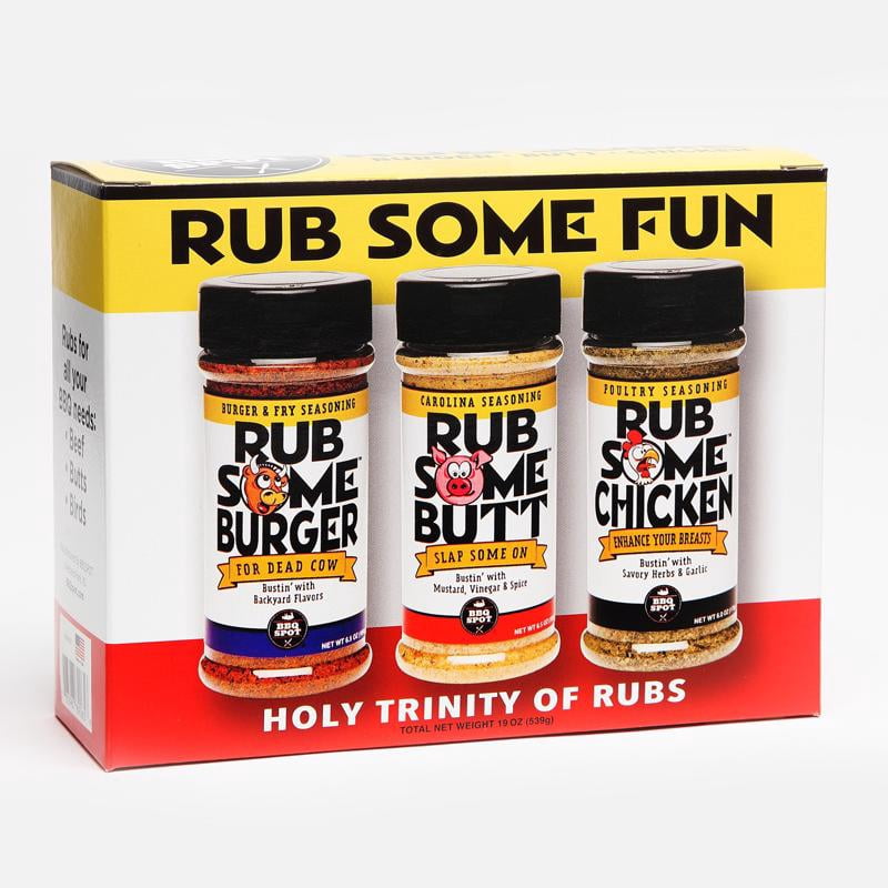 BBQ Spot 3 Pack Barbecue Dry Rub Seasoning Spices Gift Set for Grilling ...