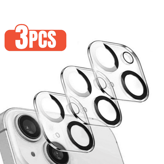 3-Pack BLUUMTEK Camera Lens Protector for iPhone 13 - Tempered Glass ...