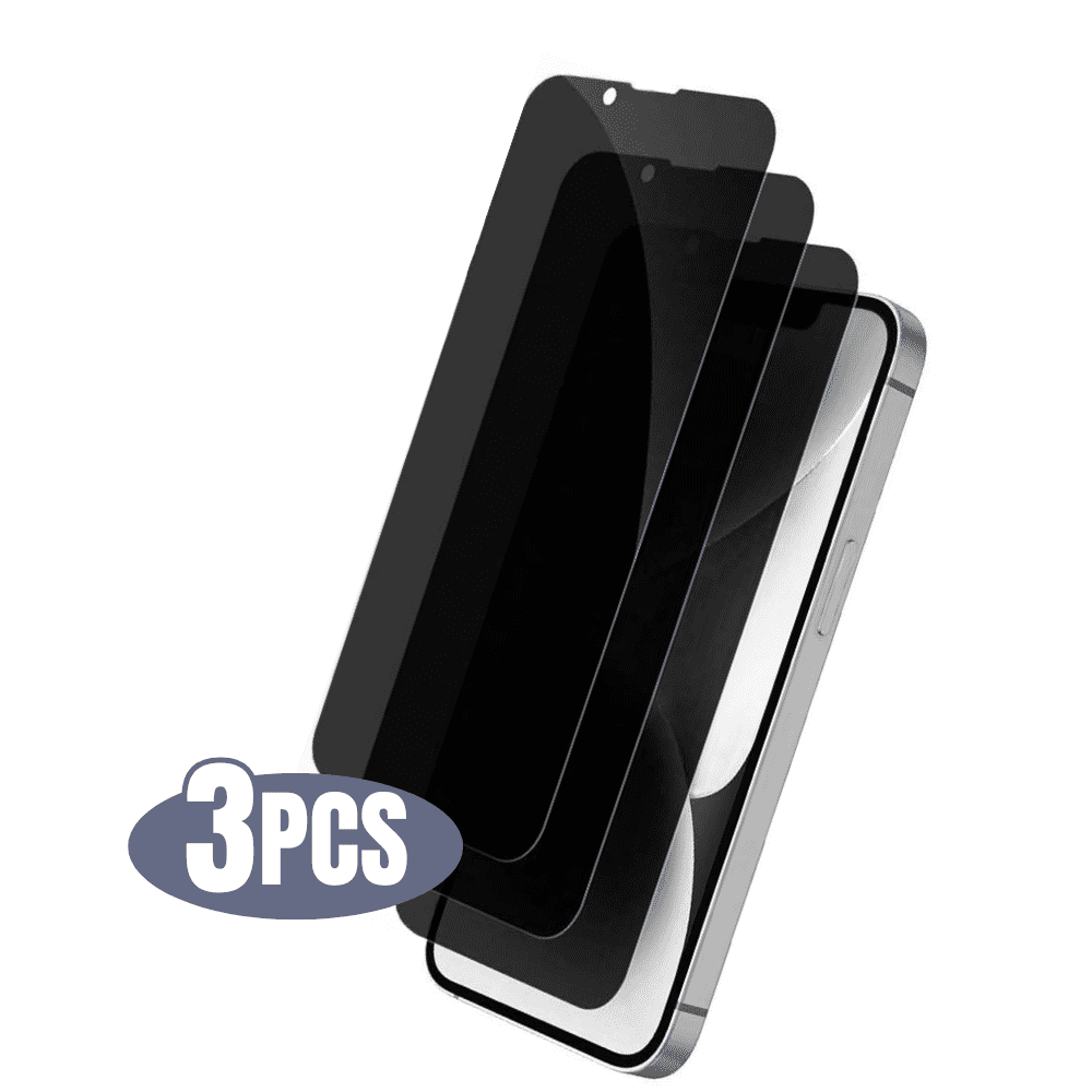 3 Pack BLUUMTEK Privacy Screen Protector for iPhone 13 Pro Max Tempered ...