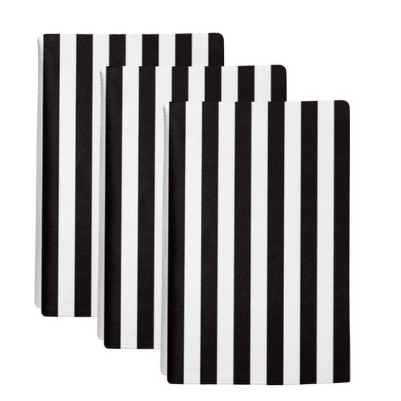 3 Pack BLack White Stripes Simple Kitchen Towels Geometric Decorative ...