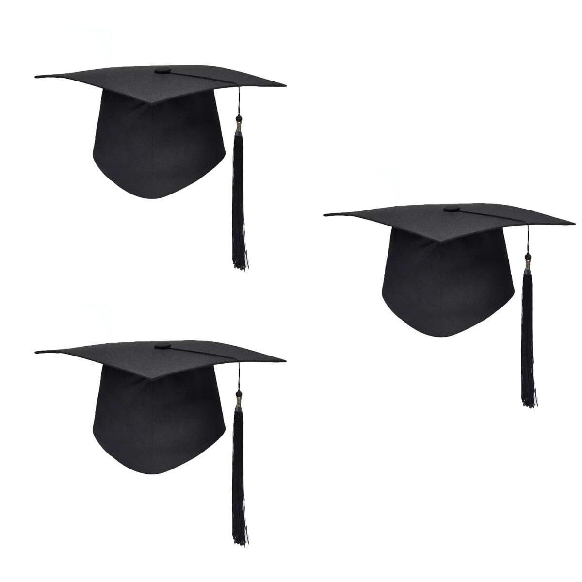 3 Pack Bachelor Hat Graduation Cap Adult Hats Formal Dress Men ...