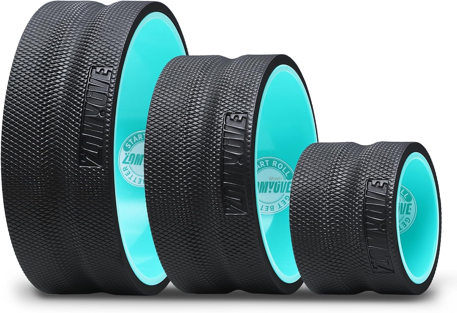 3 Pack Back Roller- Yoga Wheel for Back Pain Reliefn & Stretching, Back ...