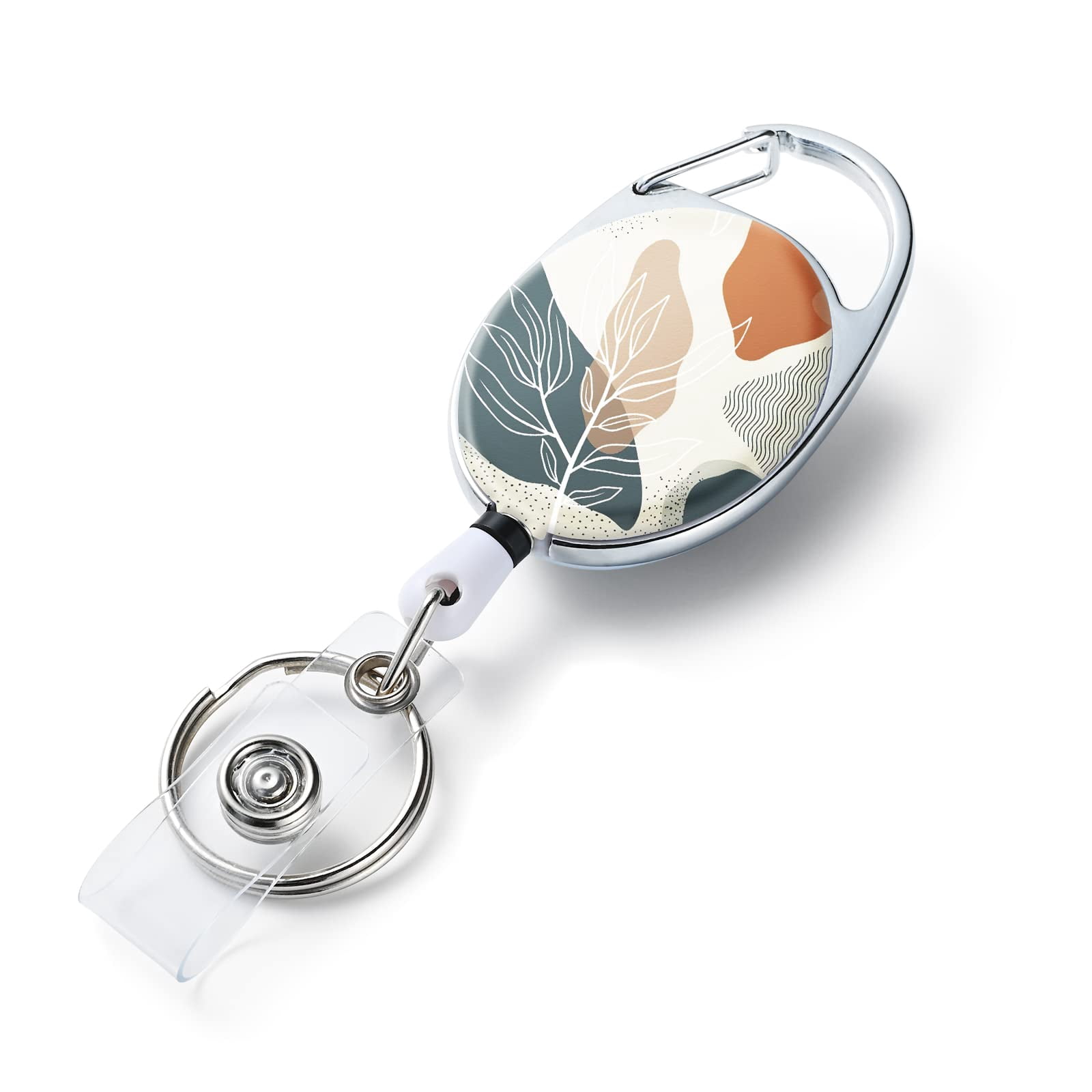 3 Pack Badge Reels Retractable,Double Sided Color Print Pattern ...