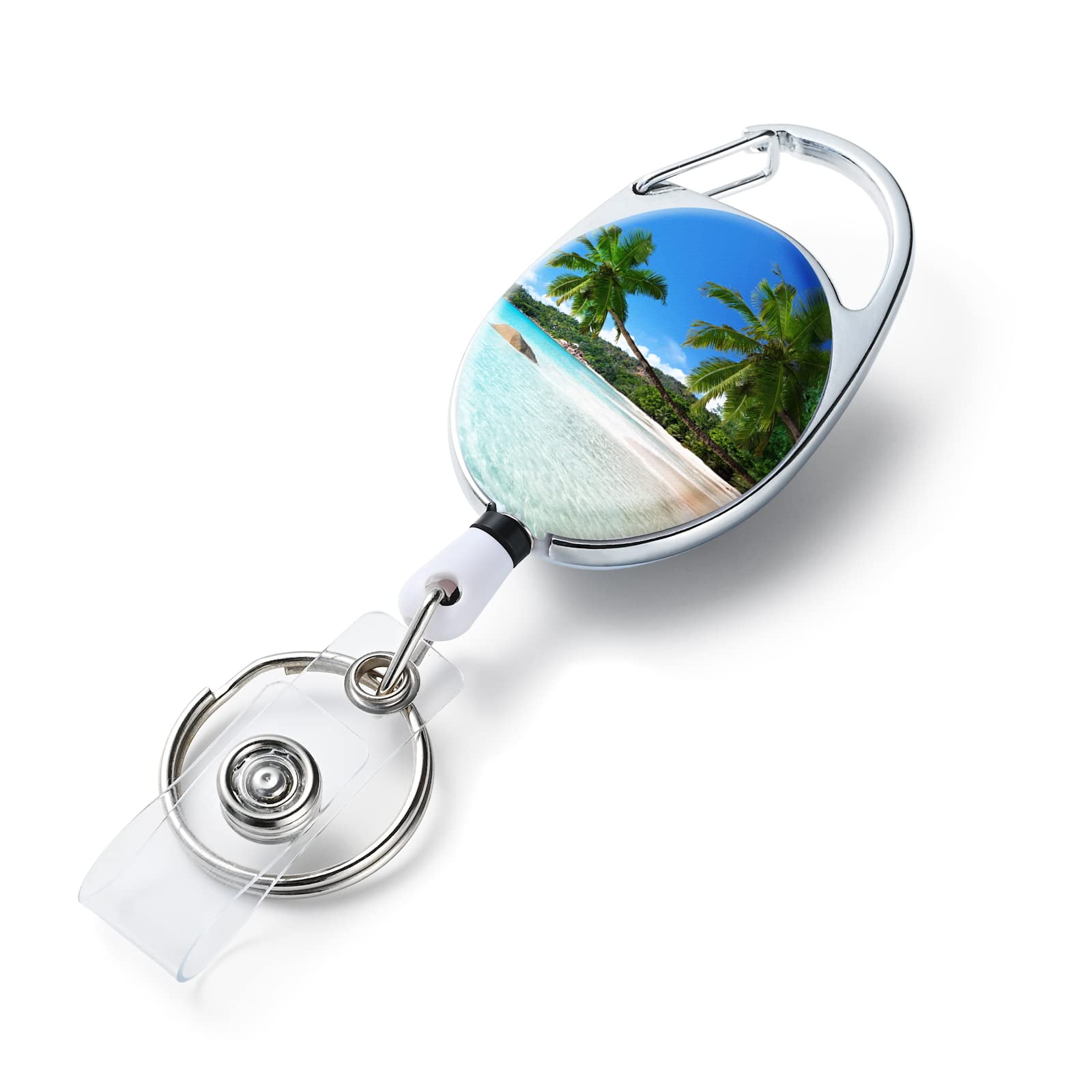 3 Pack Badge Reels Retractable,Double Sided Color Print Pattern ...