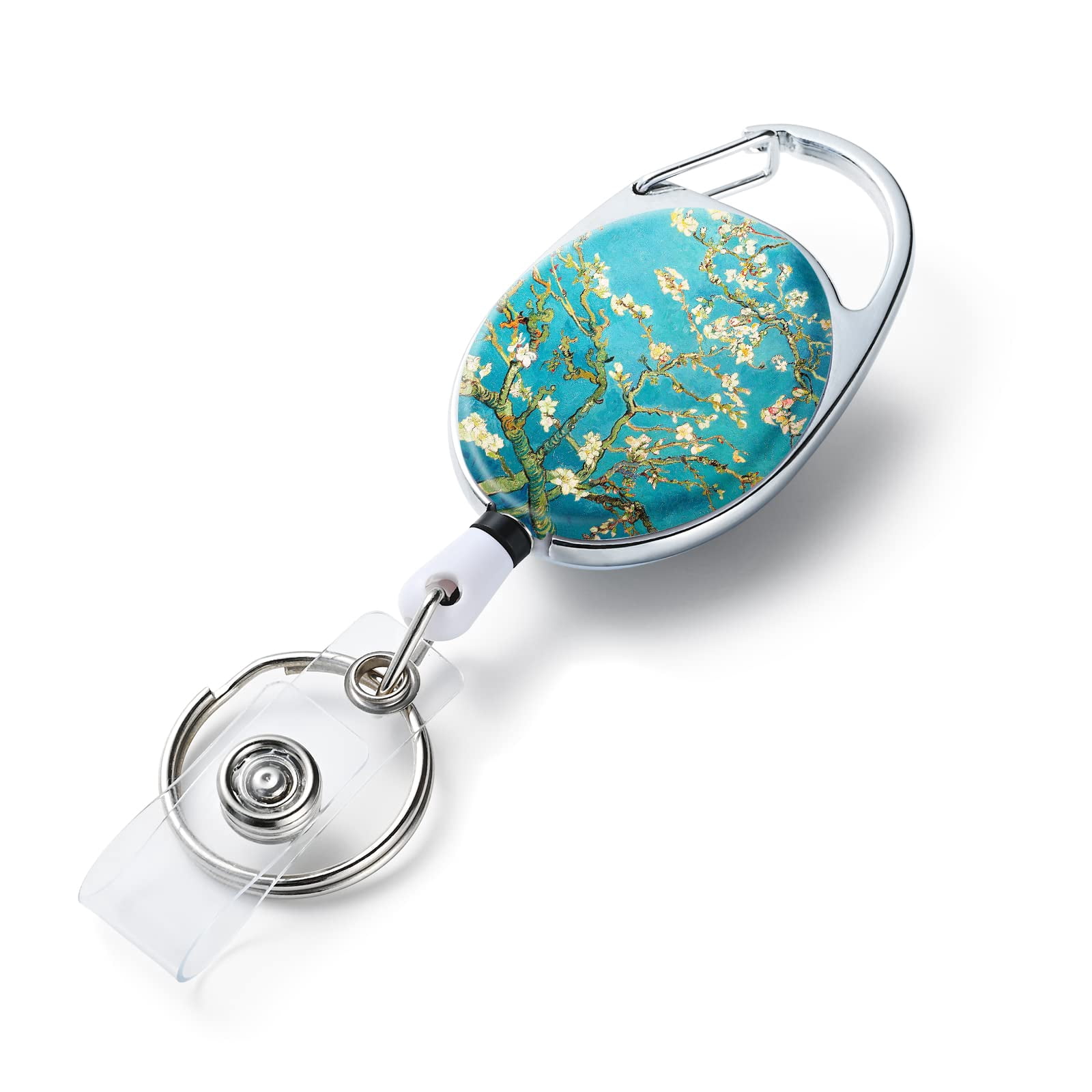 3 Pack Badge Reels Retractable,Double Sided Color Print Pattern ...