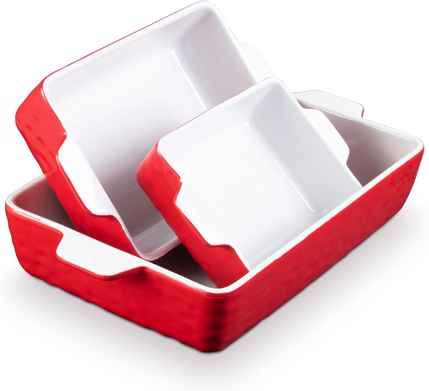3 Pack Baking Dish, Ceramic Bakeware Set, Porcelain Baking Pan Deep ...