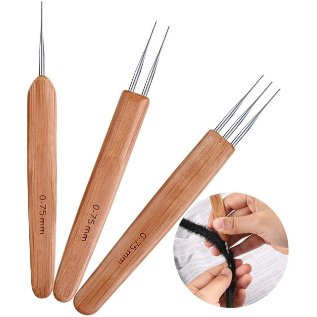 3 Pack Bamboo Dreadlock Hooks 0.75mm Dreadlocks Hooks - Walmart.com