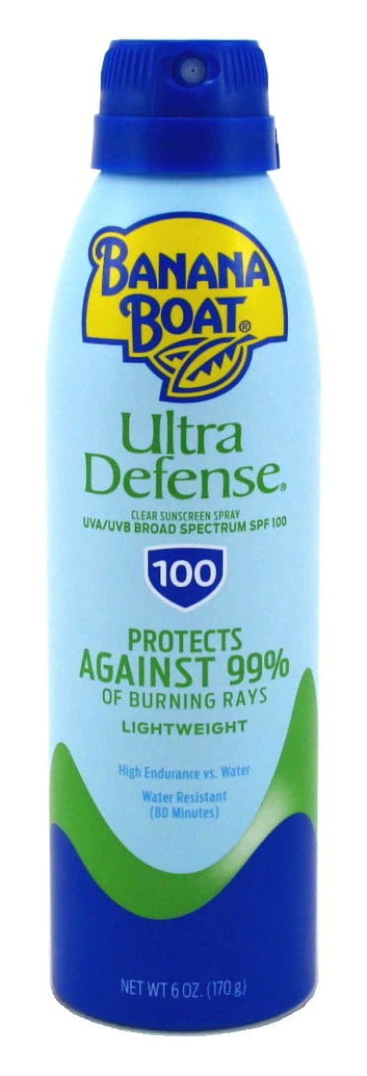 3 Pack - Banana Boat Ultra Defense SPF 100 Sunscreen Spray, Clear Spray ...