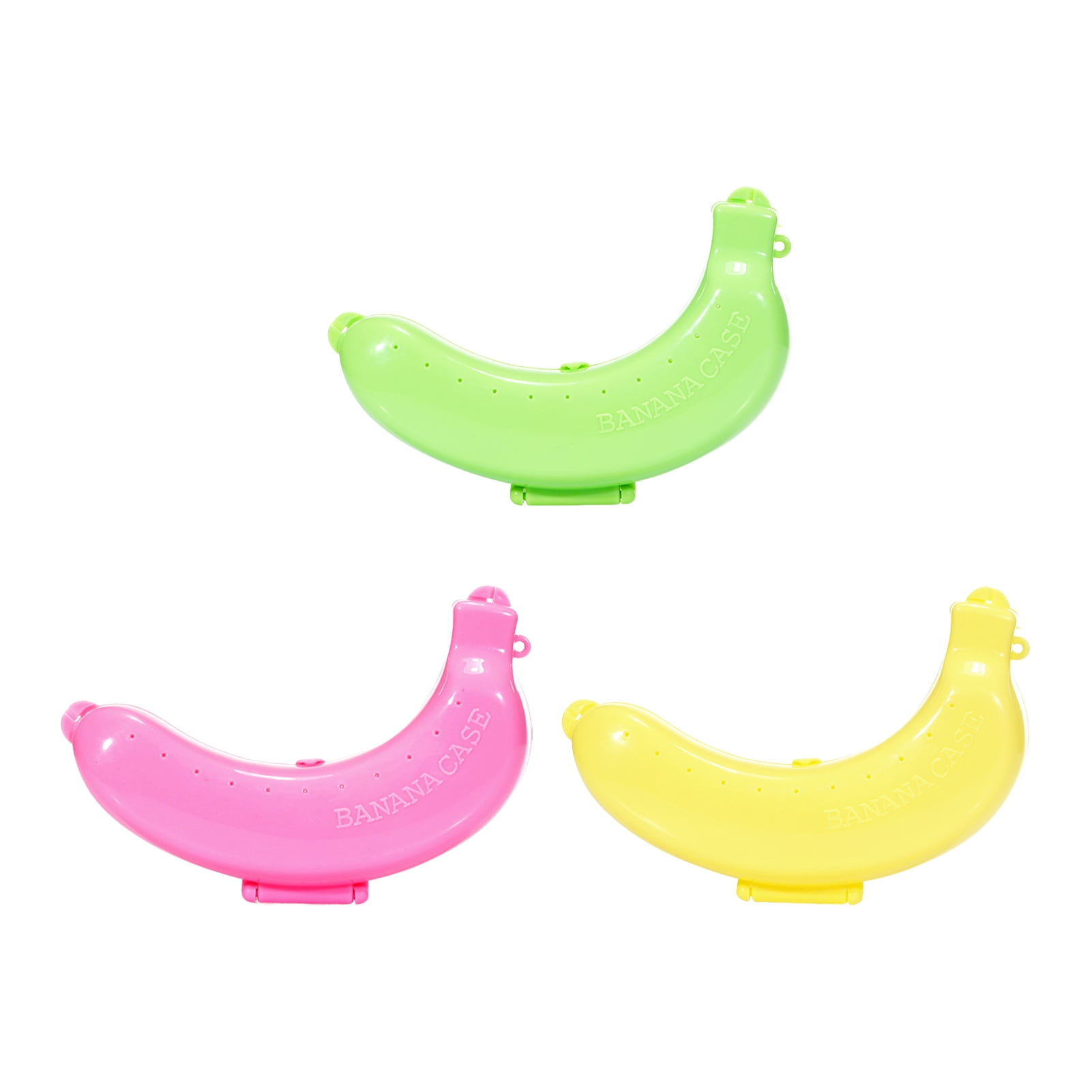 3-Pack Banana Case, BPA-Free Food-Grade Portable Banana Protector Box ...