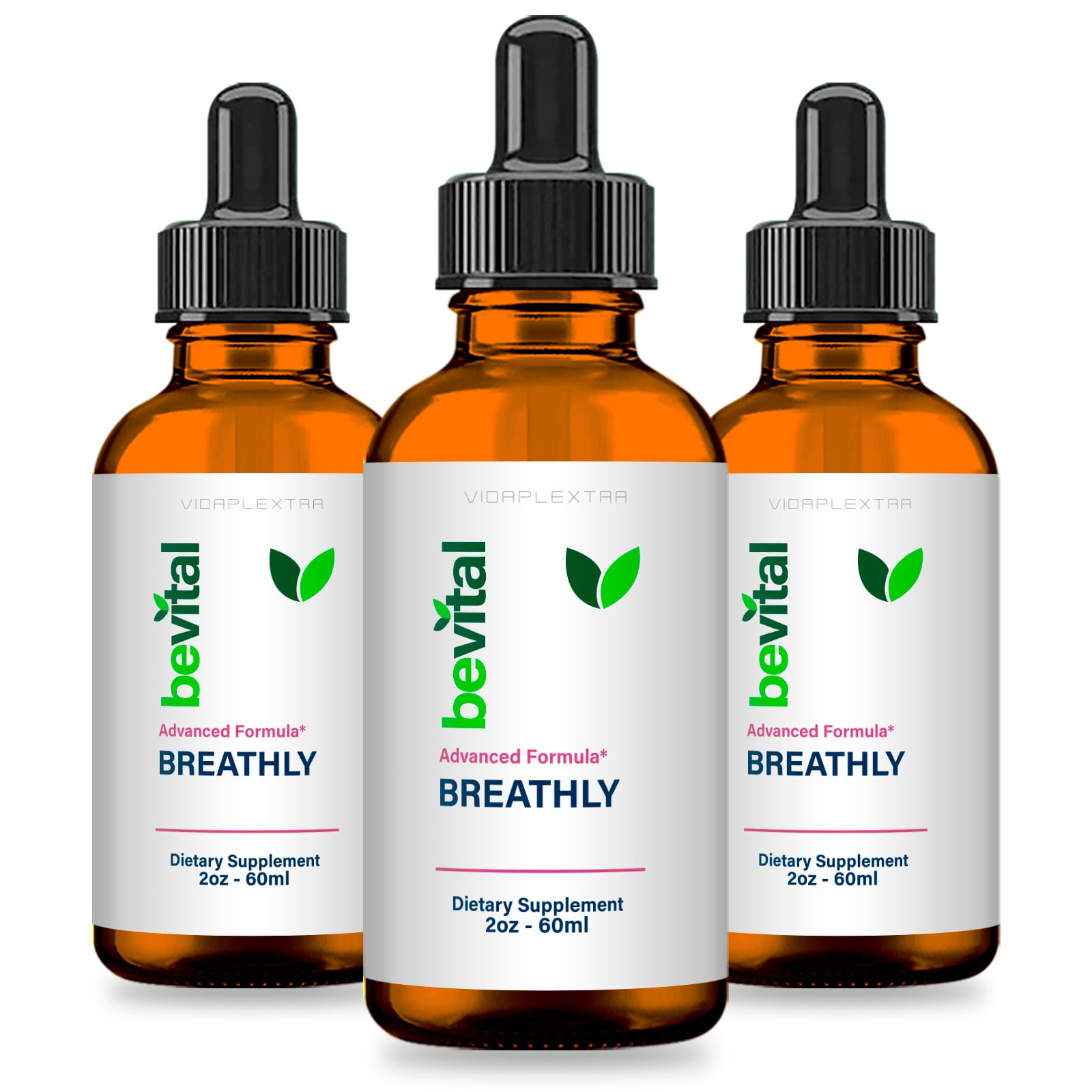 (3 Pack) Be Vital Breathly Drops - BeVital Breathly Liquid Drops ...