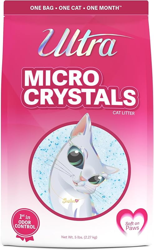 Micro Crystals Cat Litter - 99.9% Dust Free, Soft on Paws, Fragrance ...