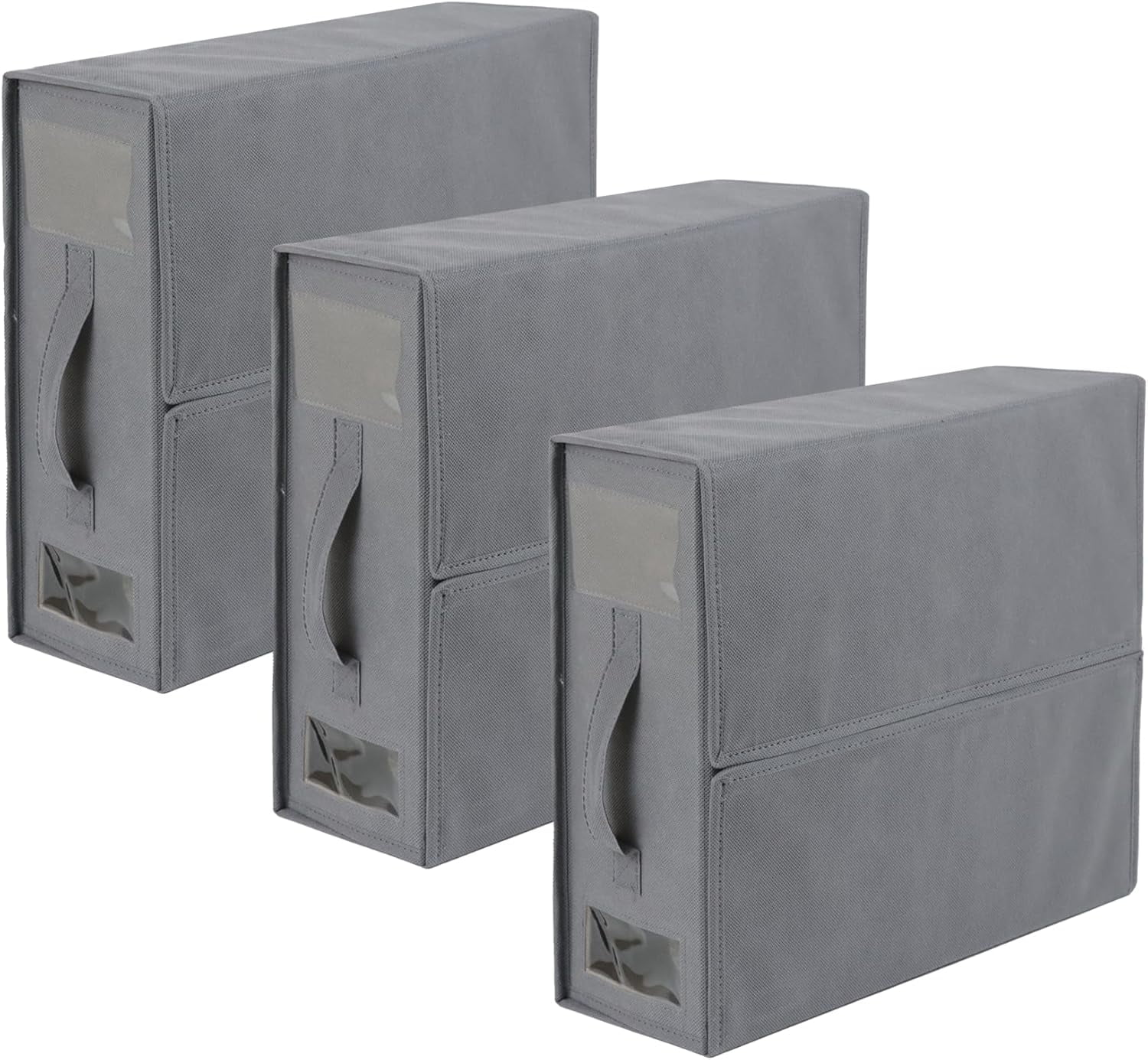 3 Pack Bed Sheet Organizers and Storage,Fabric Foldable Sheet Organizer ...