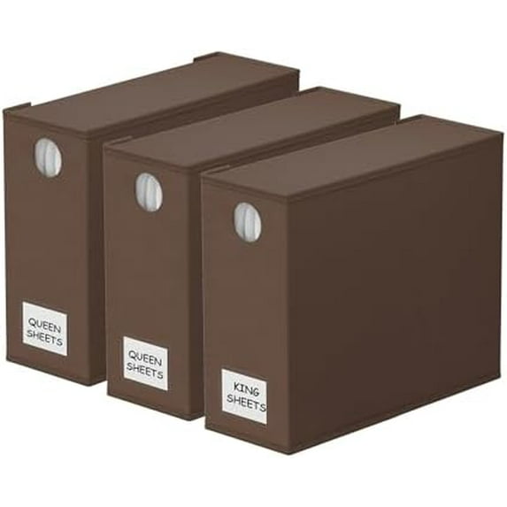 3 Pack Bed Sheet Organizers and Storage, Foldable Sheet Organizer for ...