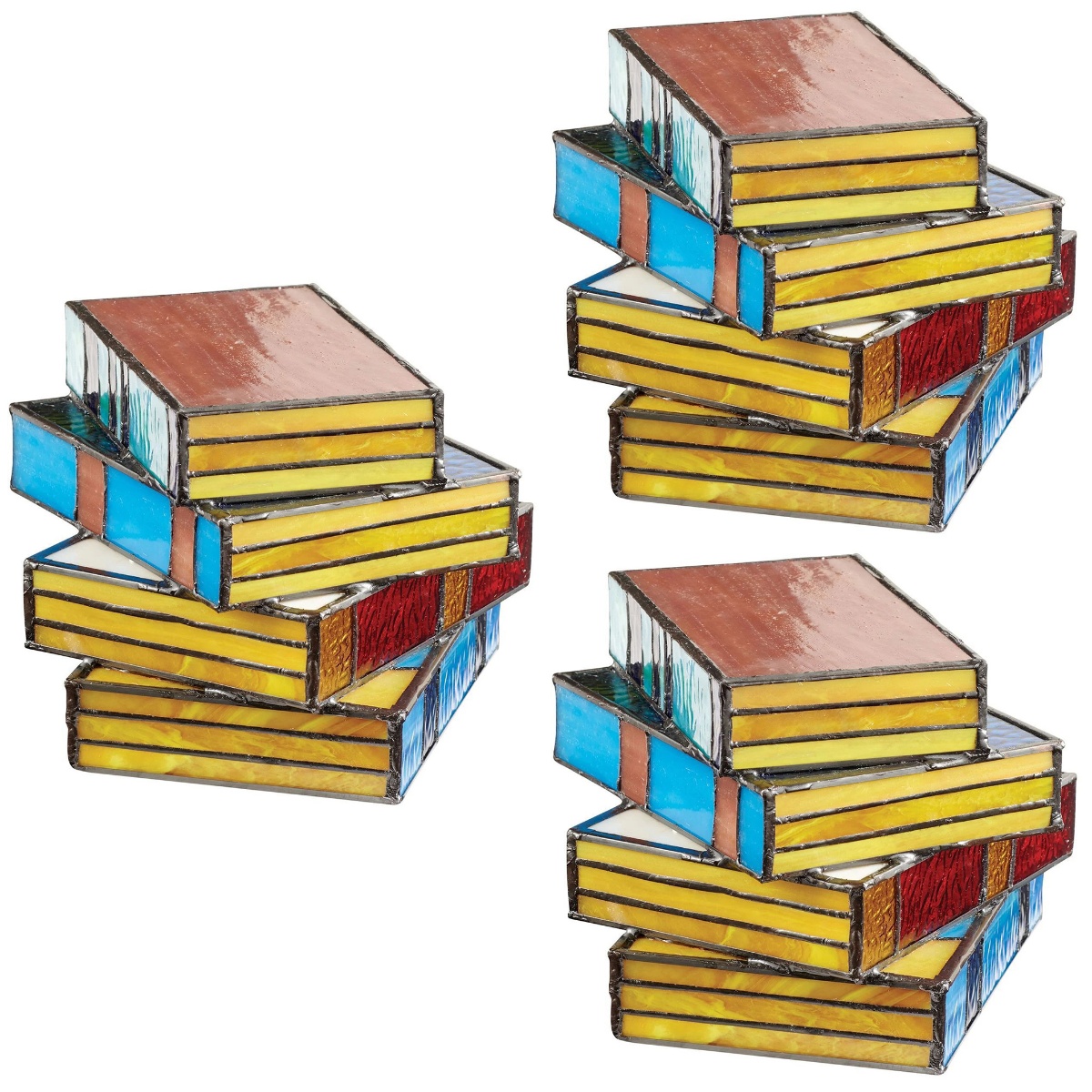 3 Pack Bedside Table Lamps Retro Stacking Book Desk - Walmart.com