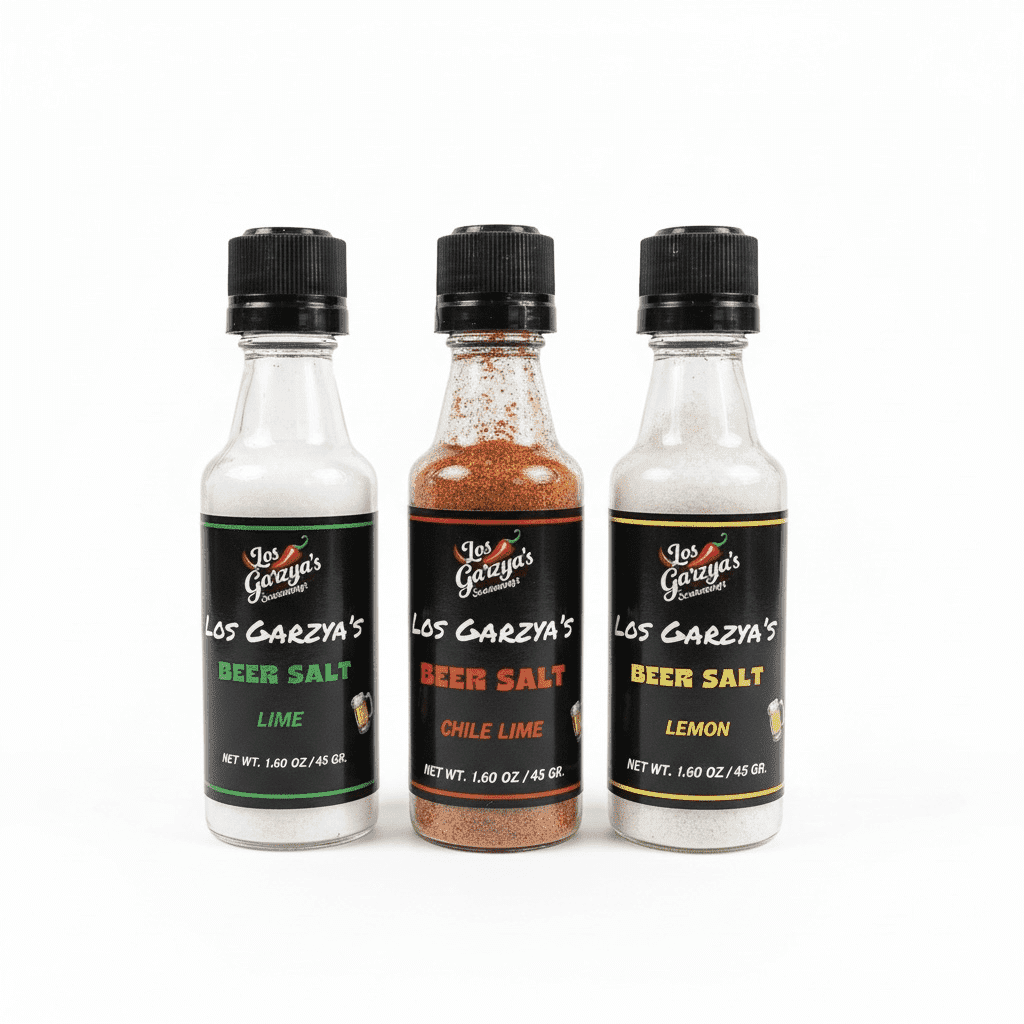 Los Garzya’s Beer Salts Chile Lime, Lime, Lemon 3 Pack - Walmart.com