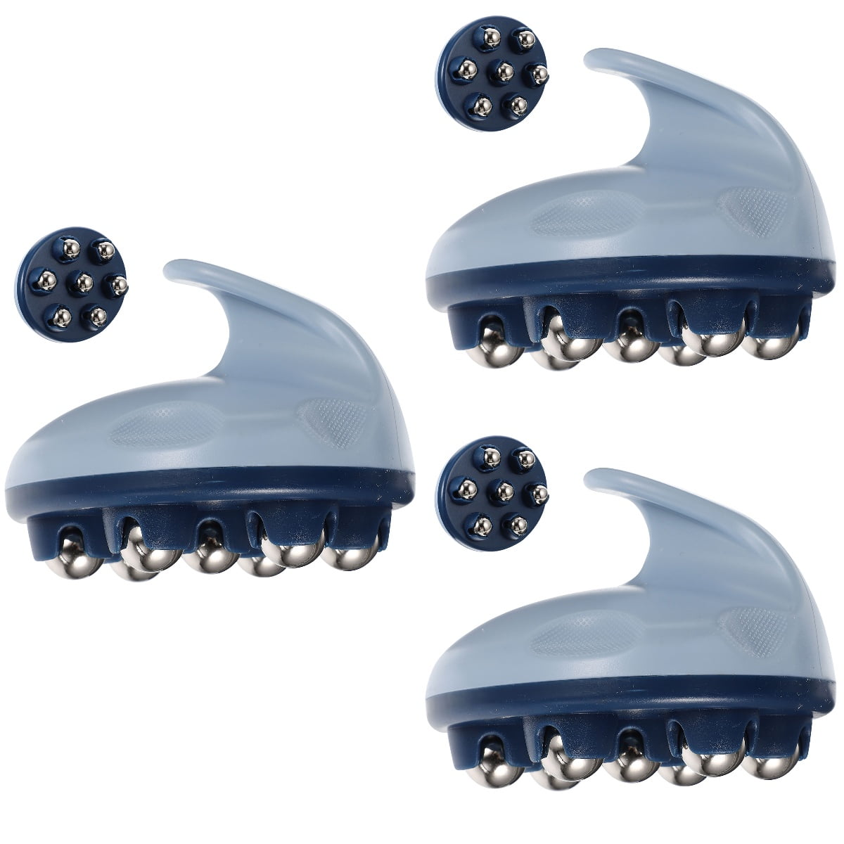 3 Pack Belly Massager Pressure Point Tool Roller Ball Hand Arm ...