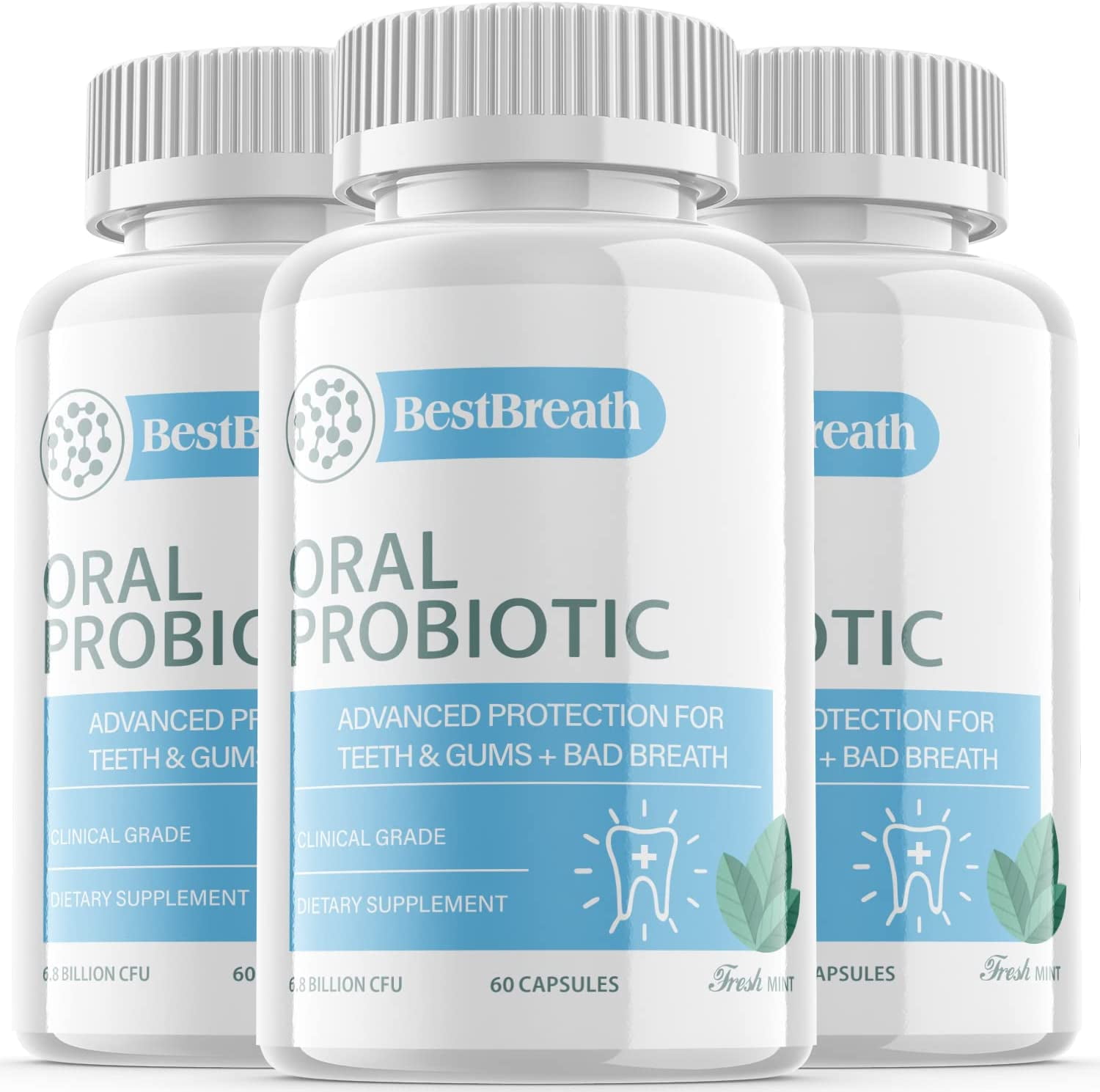 (3 Pack) Best Breath - Advanced Oral Probiotics Formula for Healthy ...