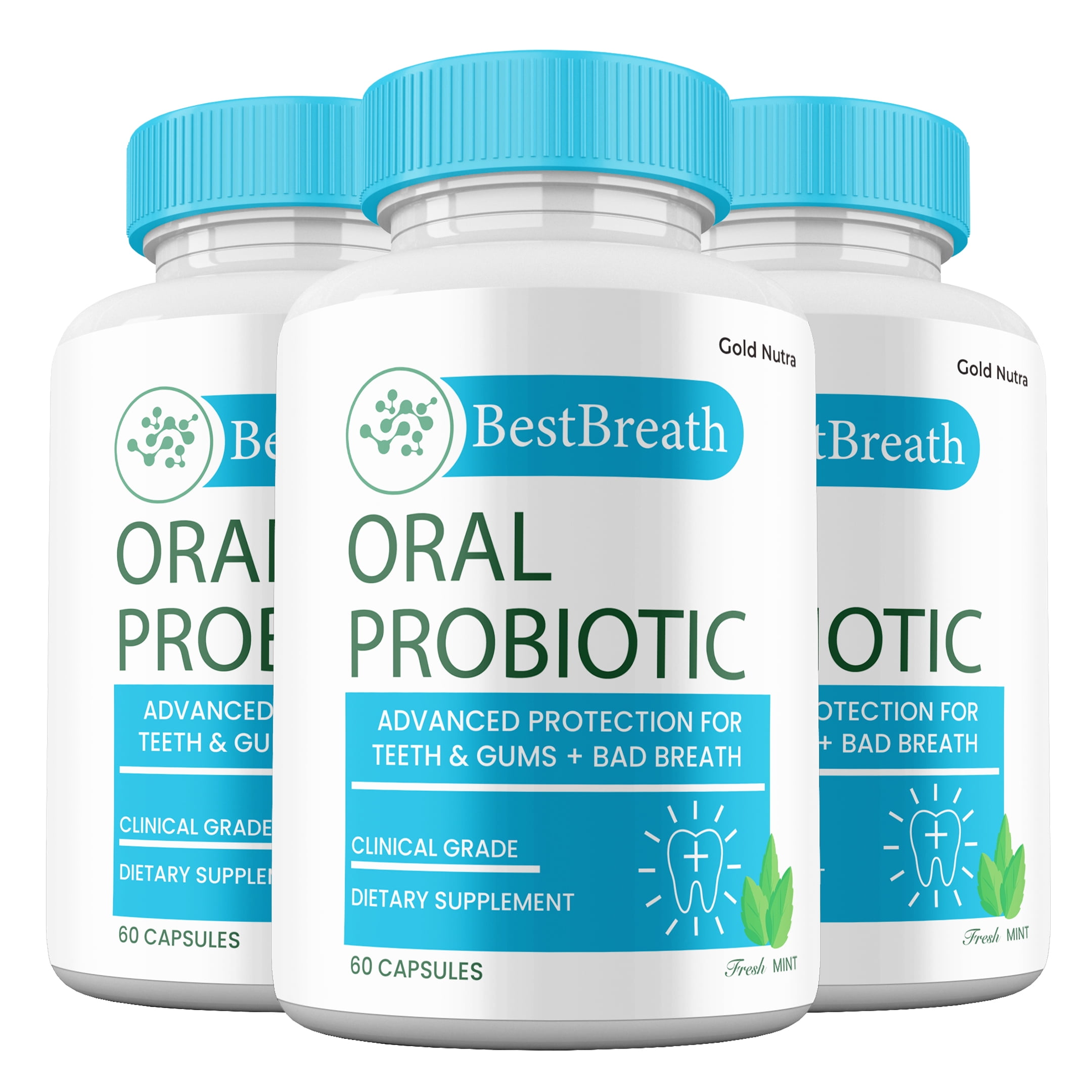 (3 Pack) Best Breath Capsules for Oral Health, BestBreath Oral ...