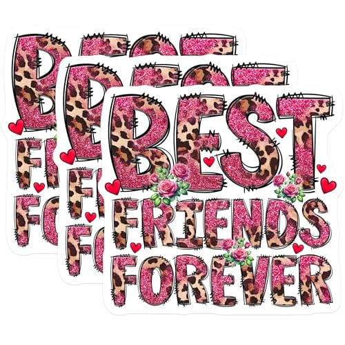 (3 Pack) Best Friends Forever Decals - Cute Friendship - Matching ...