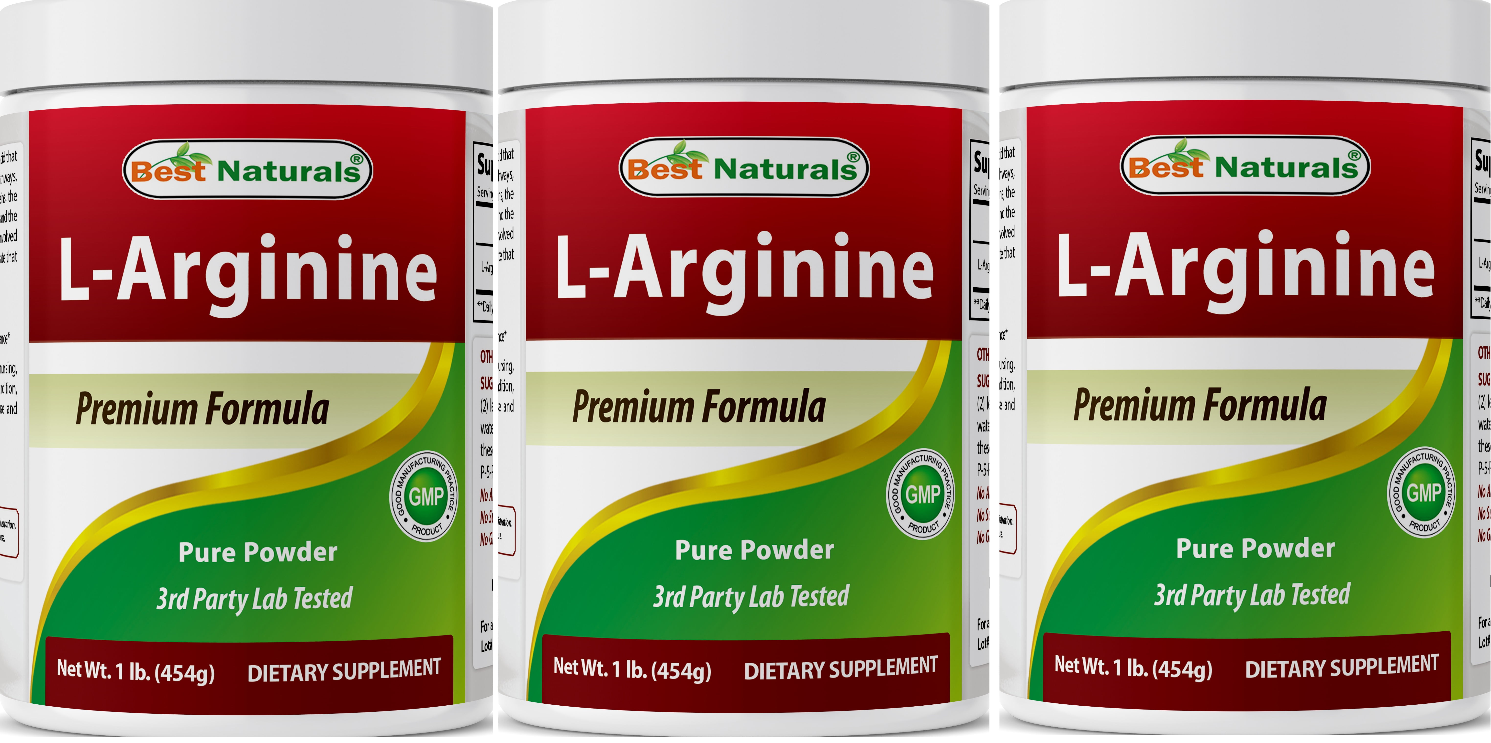 Best Naturals L-Arginine Powder, 1 LB, Pharmaceutical Grade, Creatine ...