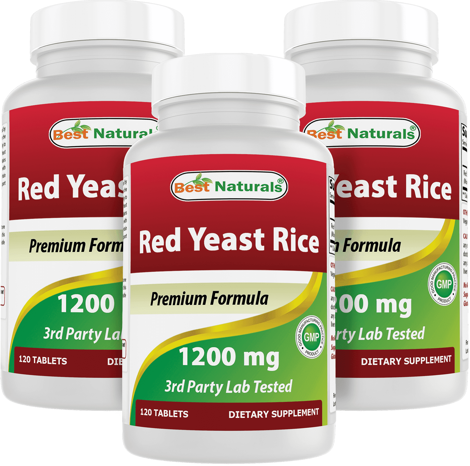 Best Naturals Red Yeast Rice 1200 mg 120 Tablets with Cardio Support ...