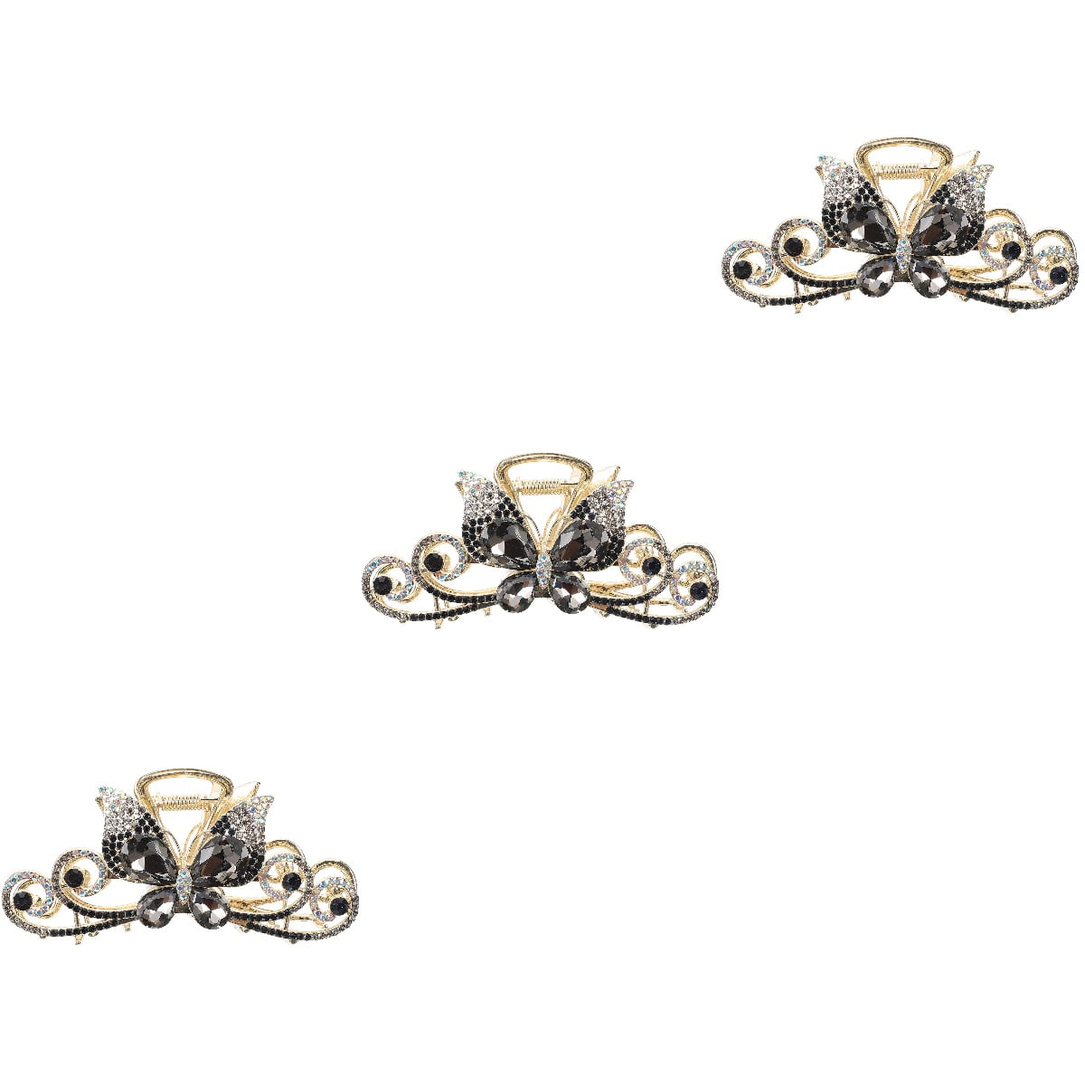 3 Pack Big Claw Clips for Thick Hair Large Gripper Miss - Walmart.com