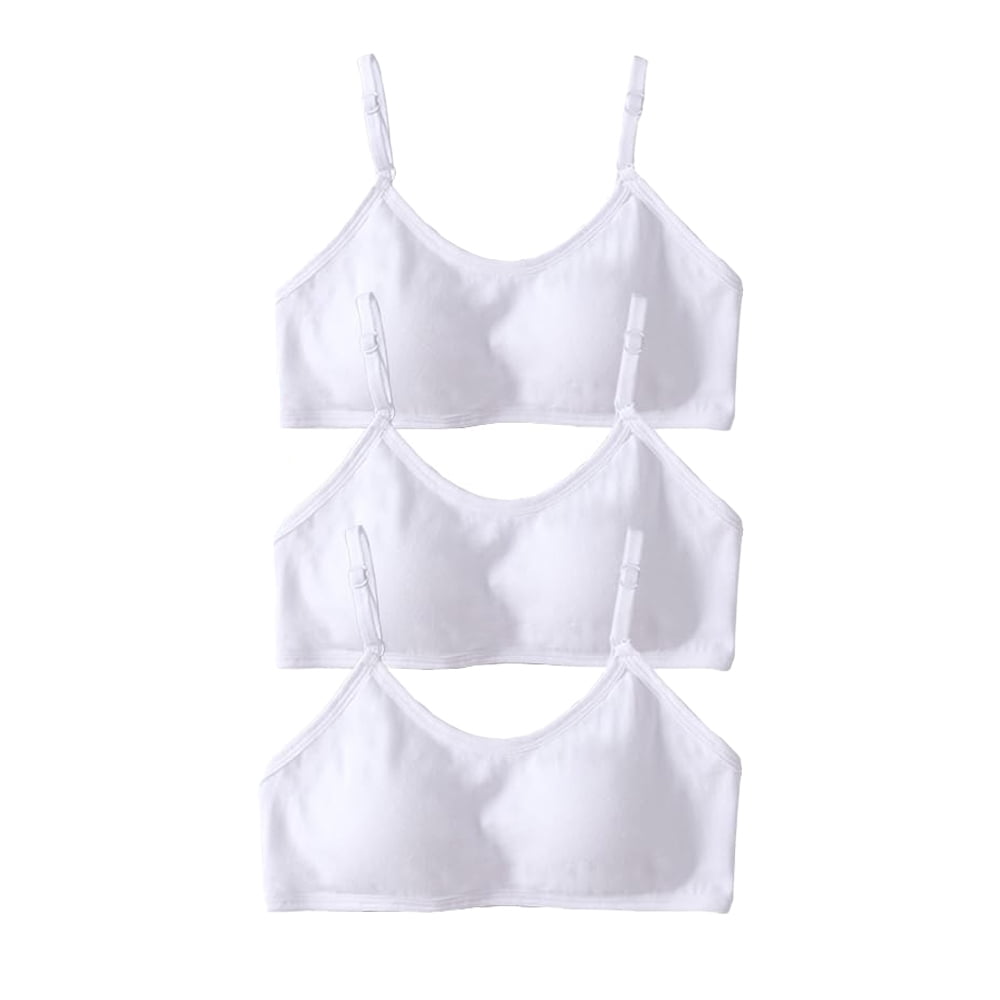 3 Pack Big Girls Bra Comfort Flex Seamless Adjustable Wireless Light ...