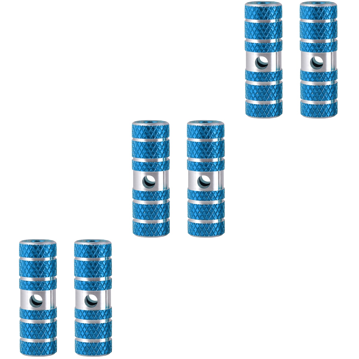 FONDOTIN Bike Peg Pedals Blue High Hardness Sturdy for Bikes 3Pcs ...