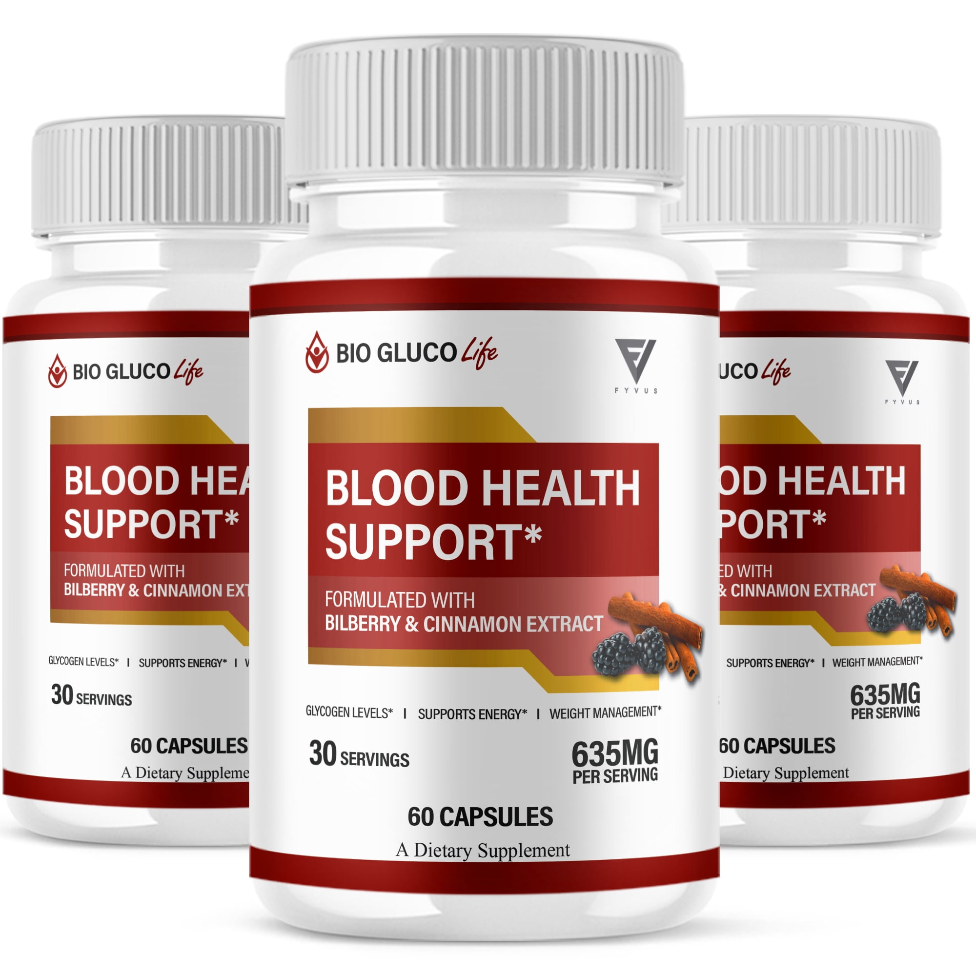 (3 Pack) Bio Gluco Life Advanced Pills, BioGlucoLife Support (180 ...