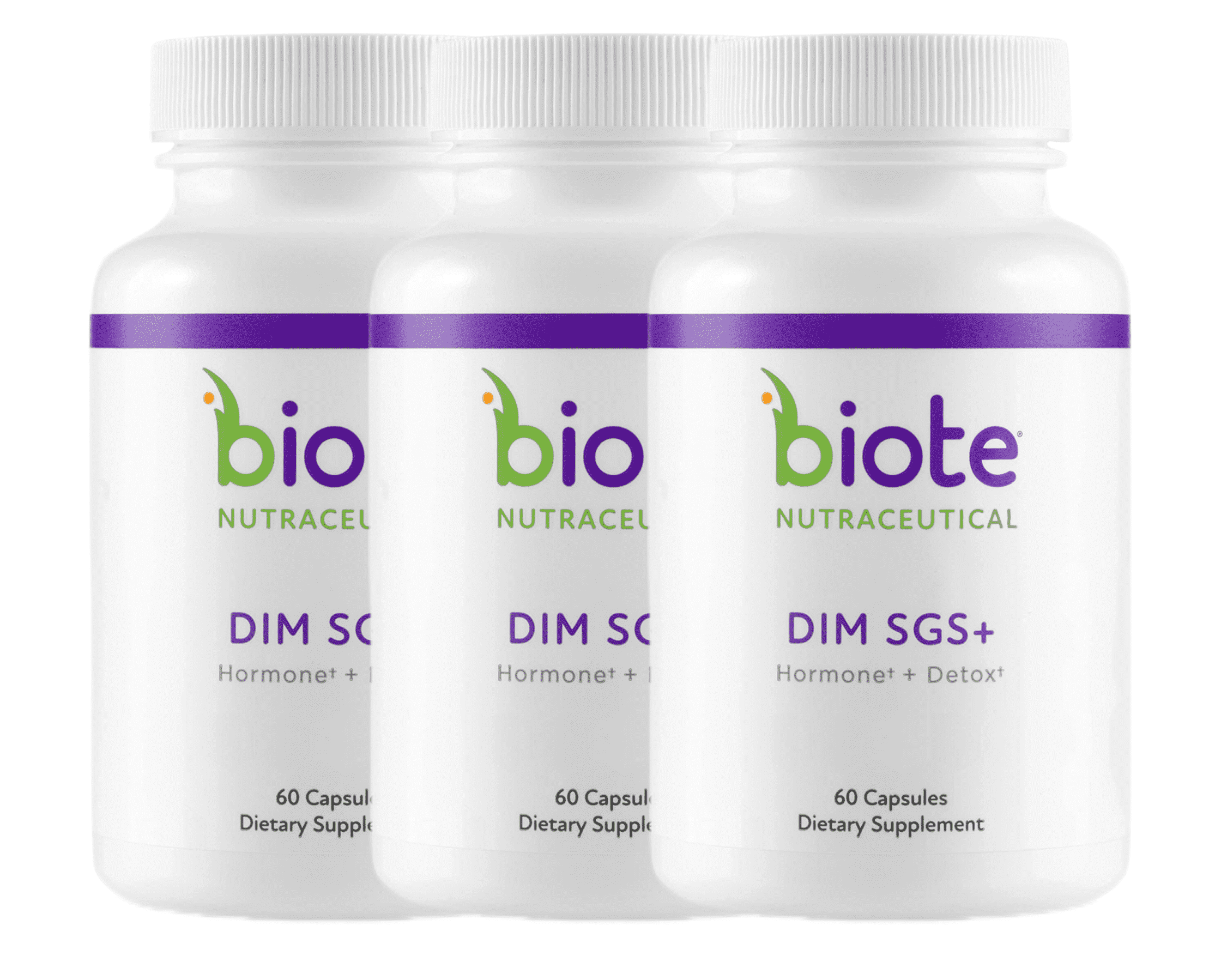 (3 Pack) Bio+Te - DIM SGS+ – Science-Backed Formula for Healthy ...