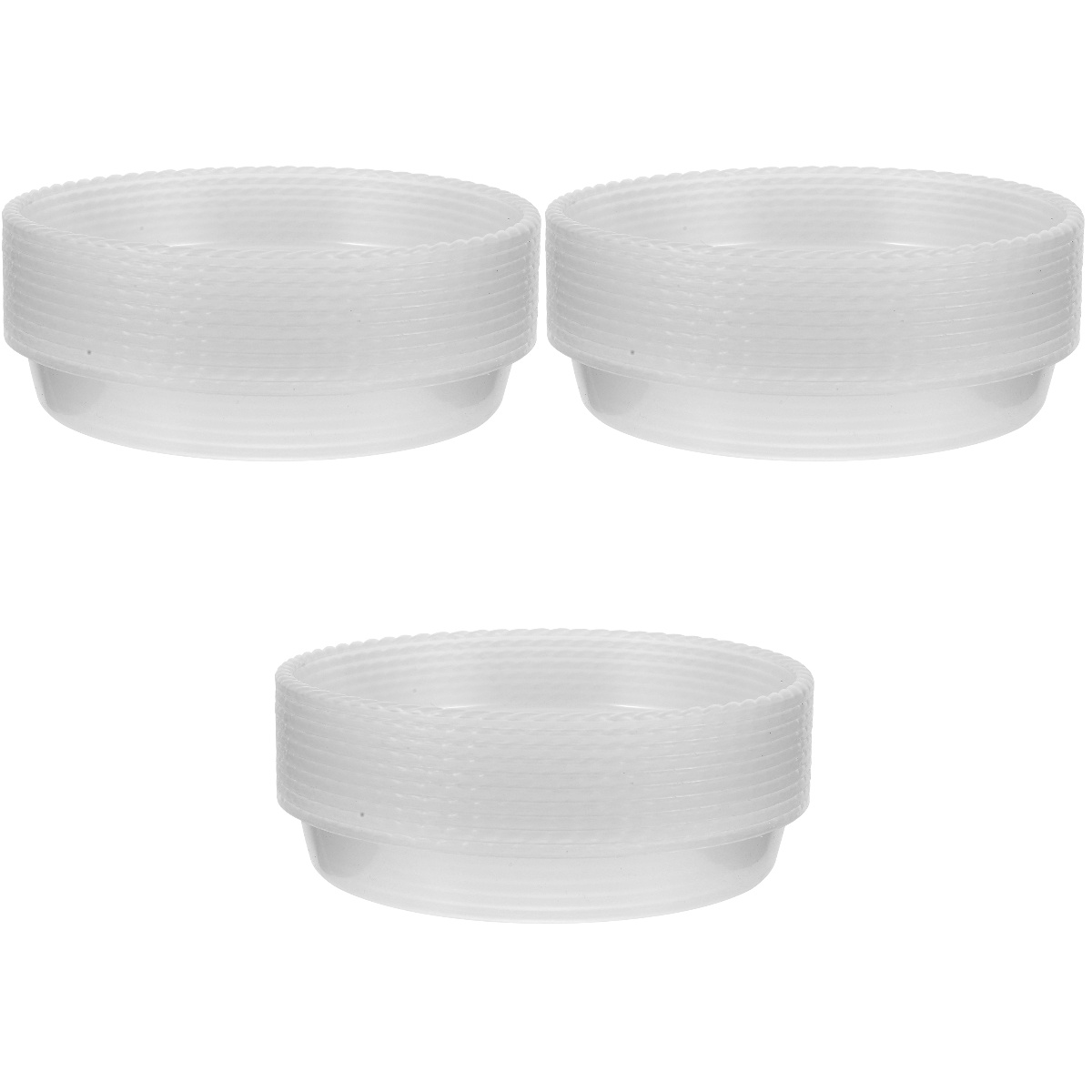 3 Pack Bird Feeder Birdbath Bowl Tray Feeders for Outdoors White ...