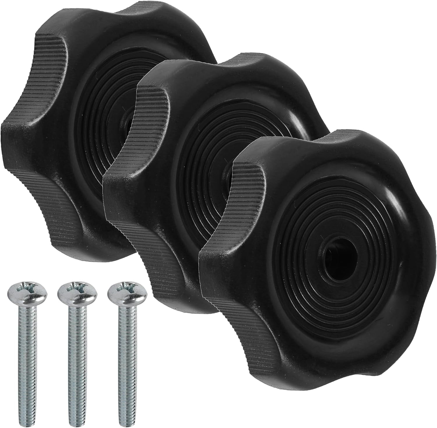 (3-Pack, Black 1" Shaft RV Window and Vent Knob Interior Hardware ...