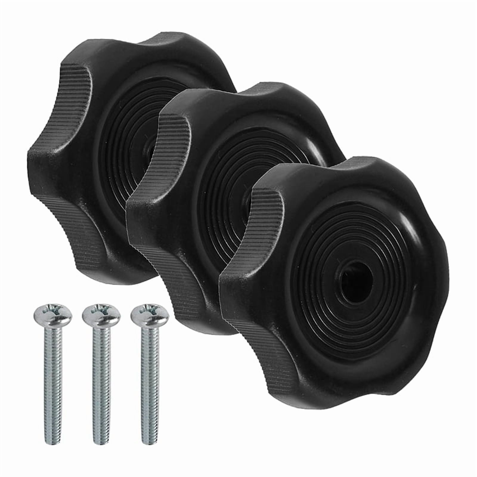3 Pack Black 1inch Shaft RV Window and Vent Knob Interior Hardware ...