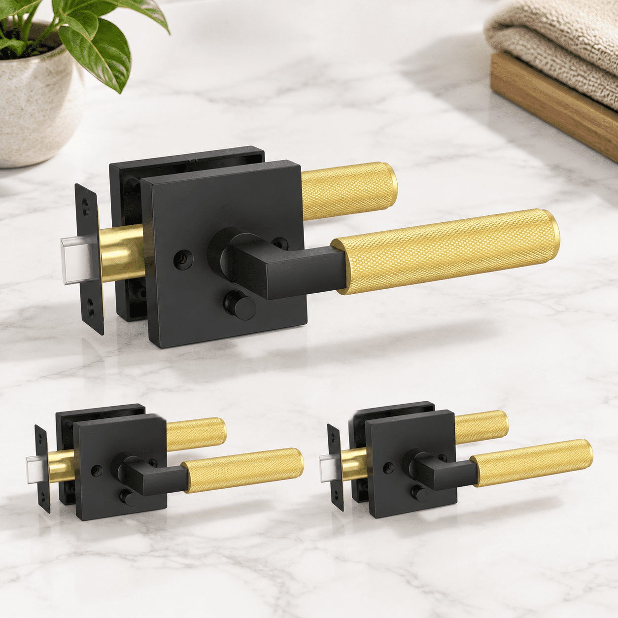 3 Pack Black And Interior Door Handles - Walmart.com