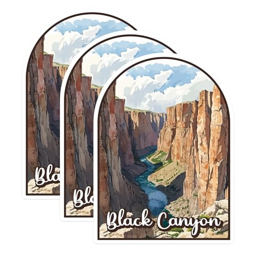 (3 Pack) Black Canyon Decals - National Park Decal - Laptop Decals - 3 ...