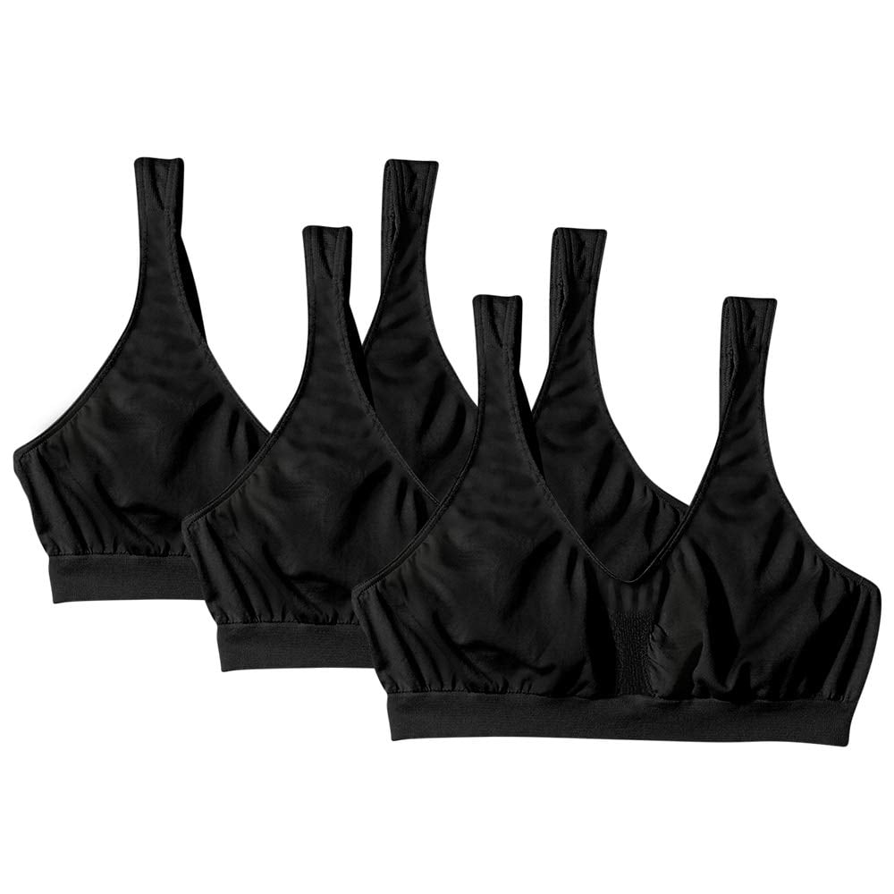 3 Pack Black Comfort Revolution Shaping Womens Bali Bras Wirefree ...