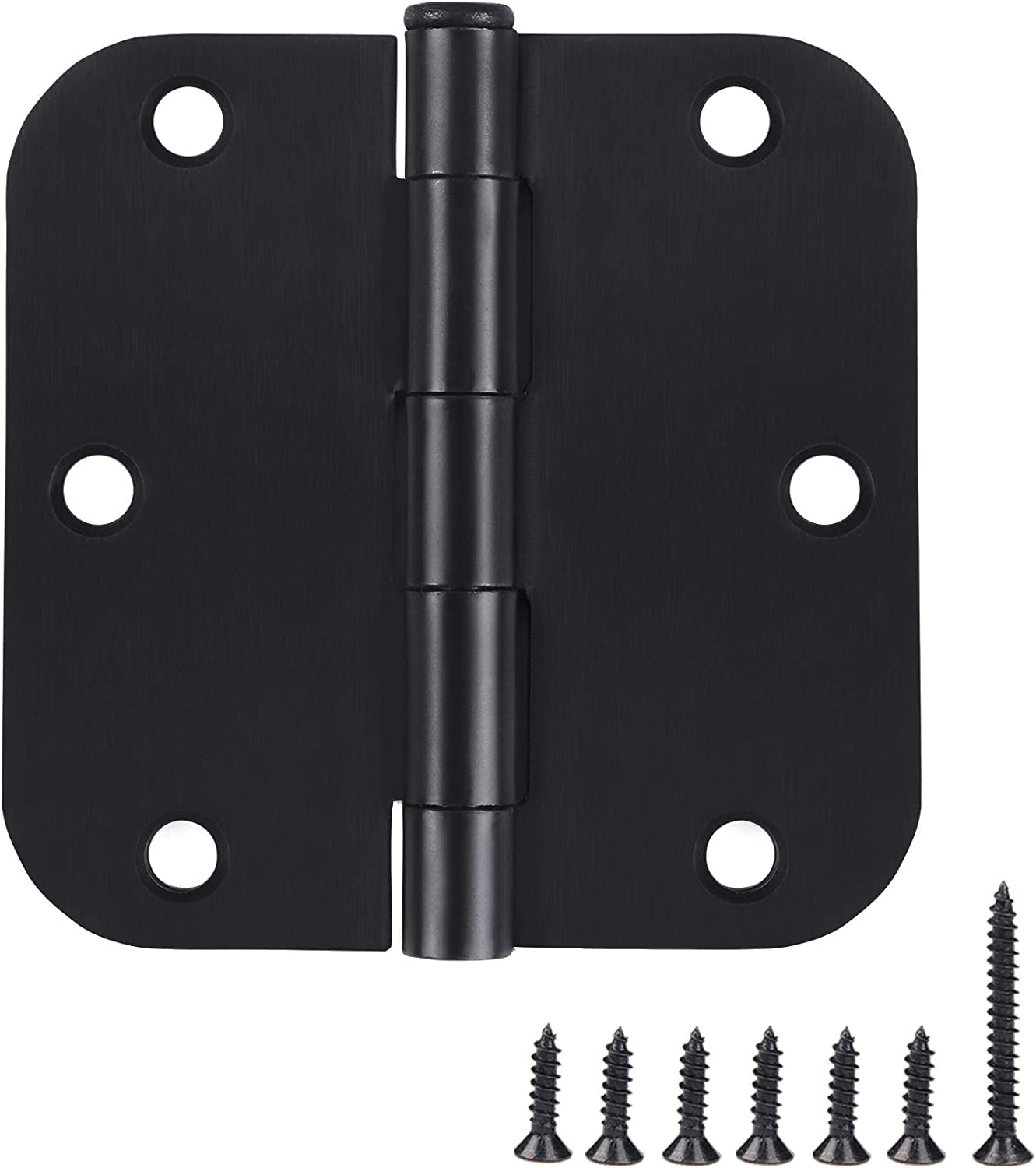 3 Pack Black Door Hinges for Doors 3 1/2 Interior Door Hinges Matte Black Hinges for Doors 3.5 ...