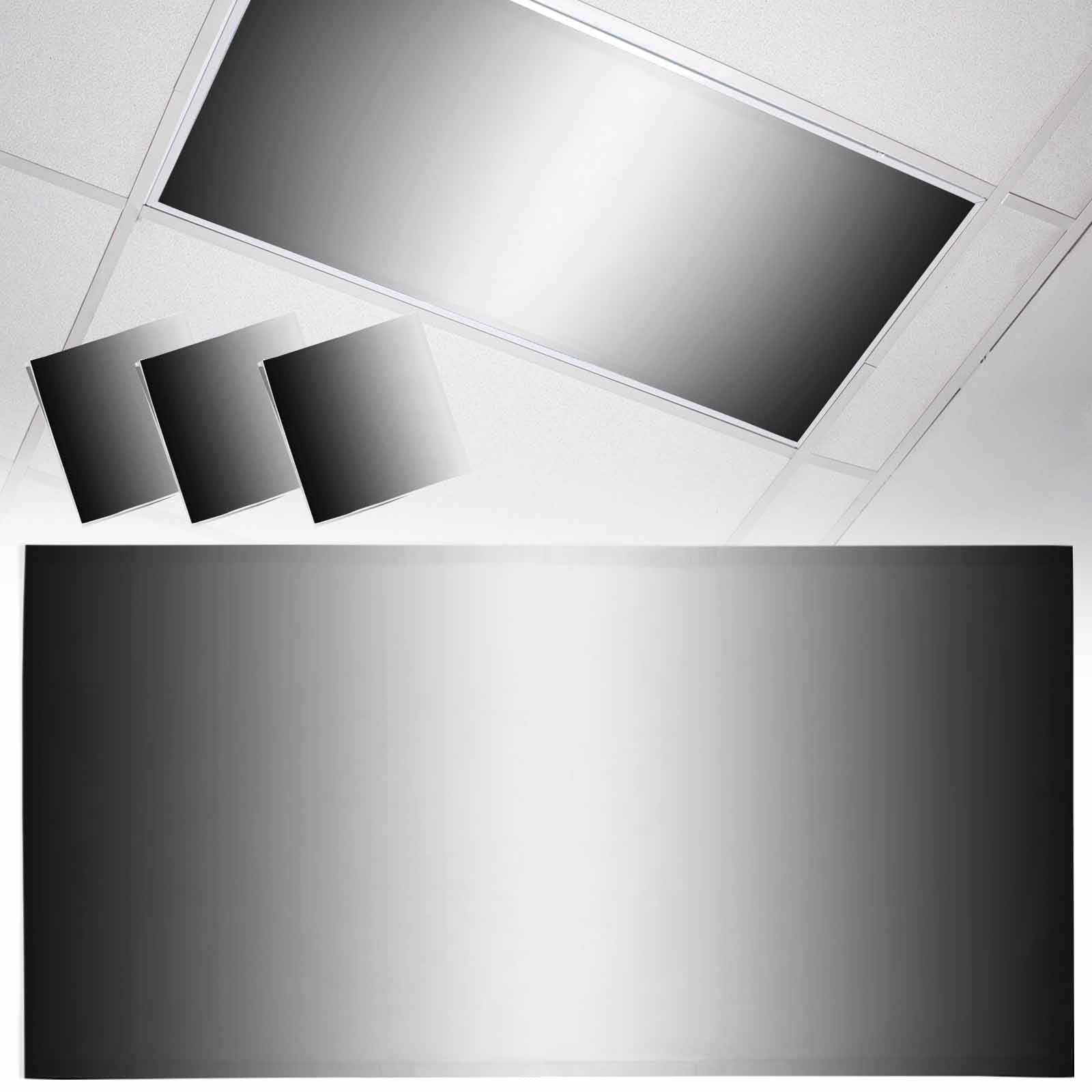 3 Pack Black and Fluorescent Light Covers for Ceiling Lights White ...