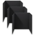 3-Pack Black Trifold Display Boards, 24 x 16 Inches Tri-Fold Corrugated ...