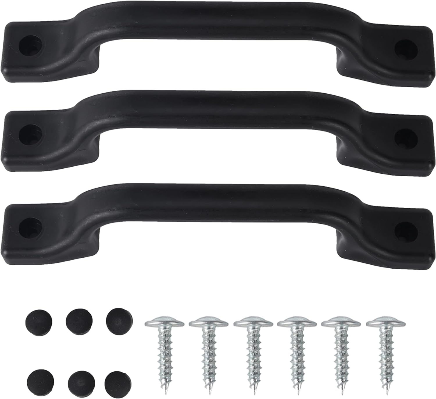 (3 Pack, Black All Weather Plastic Grab Handle for RV, Trailer, Camper ...