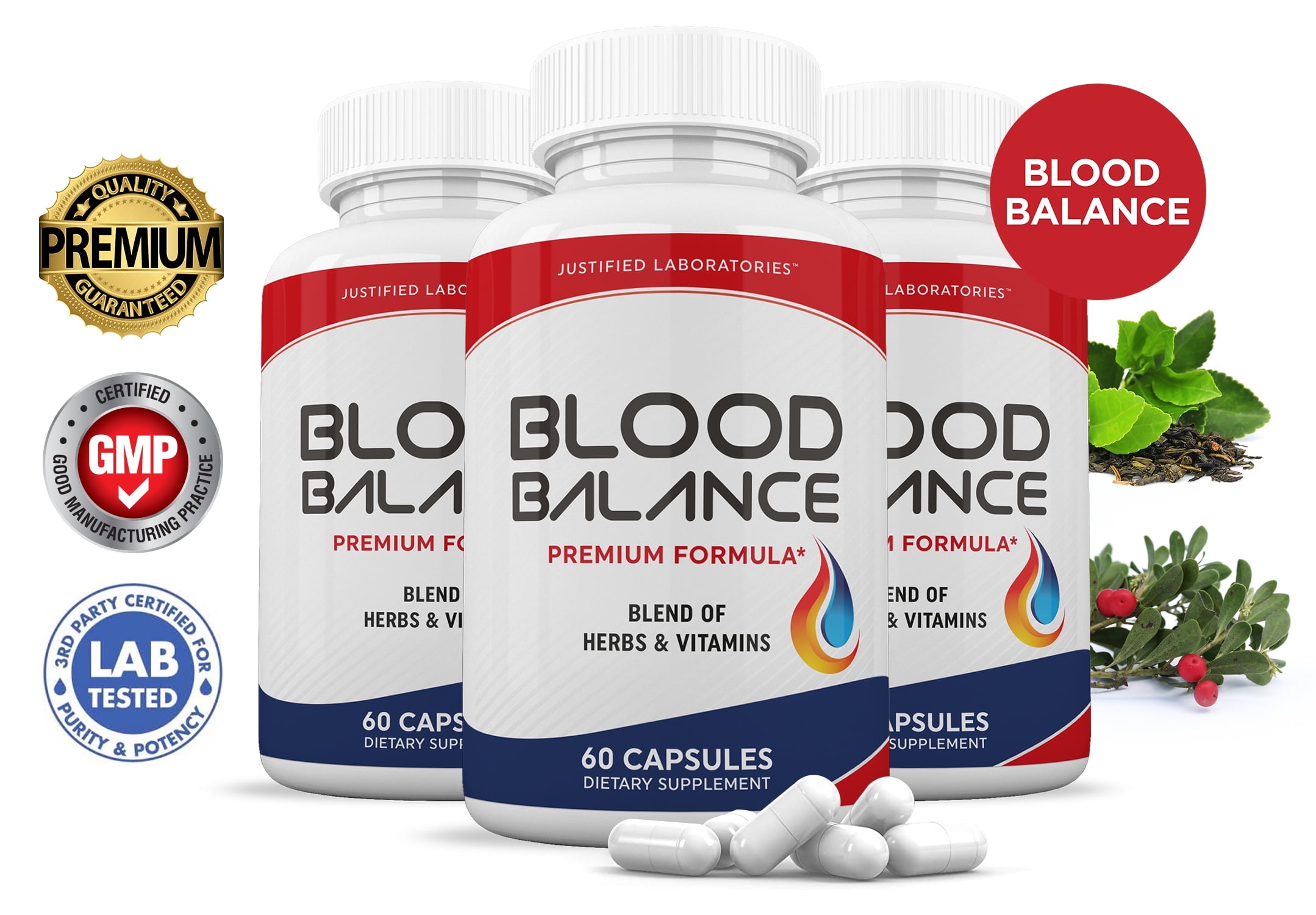 3 Pack Blood Balance Premium Formula 688MG 180 Nepal | Ubuy
